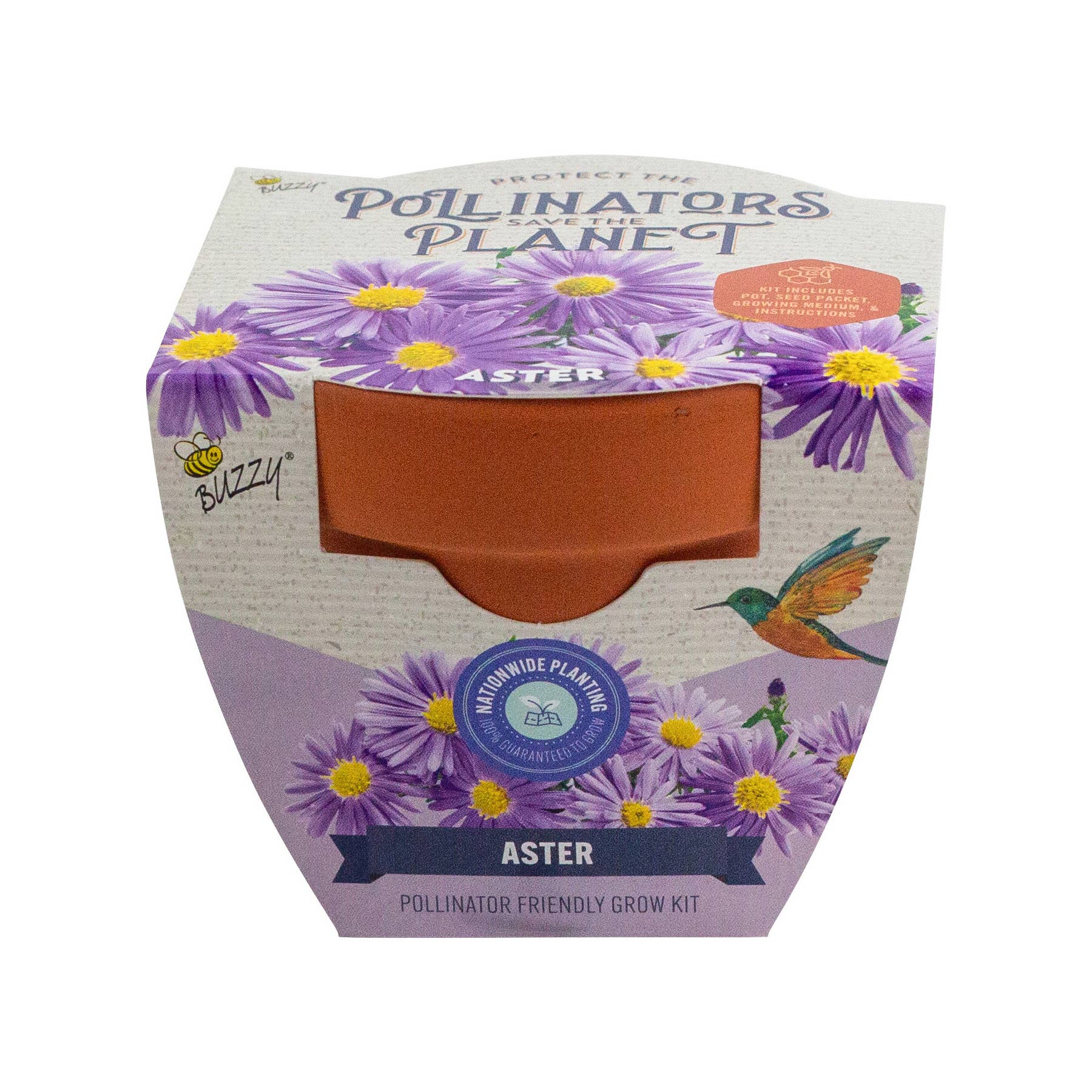 Buzzy Seeds - Pollinator Classic Terracotta - Aster – Betty James ...