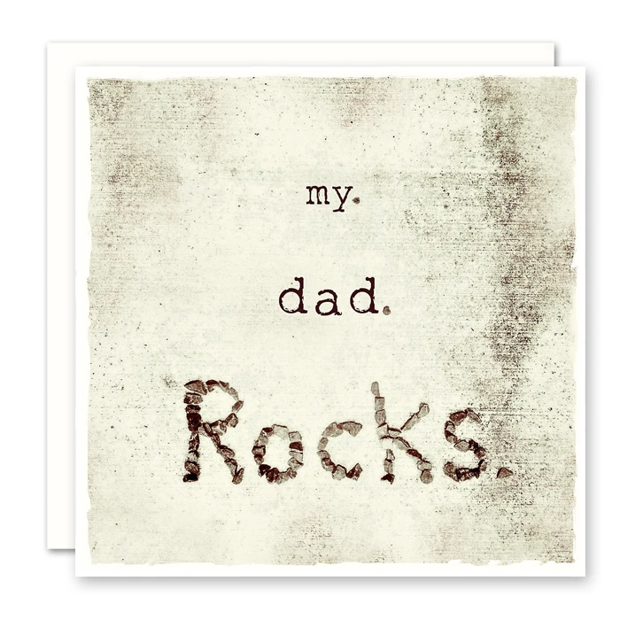 My Dad Rocks Card - Dad Birthday Card - Father's Day Card – Betty James ...